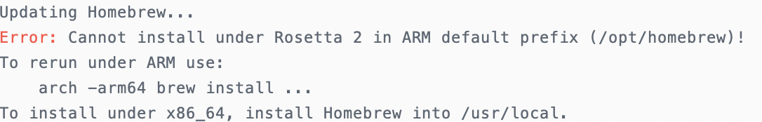  Mac M1 Homebrew 