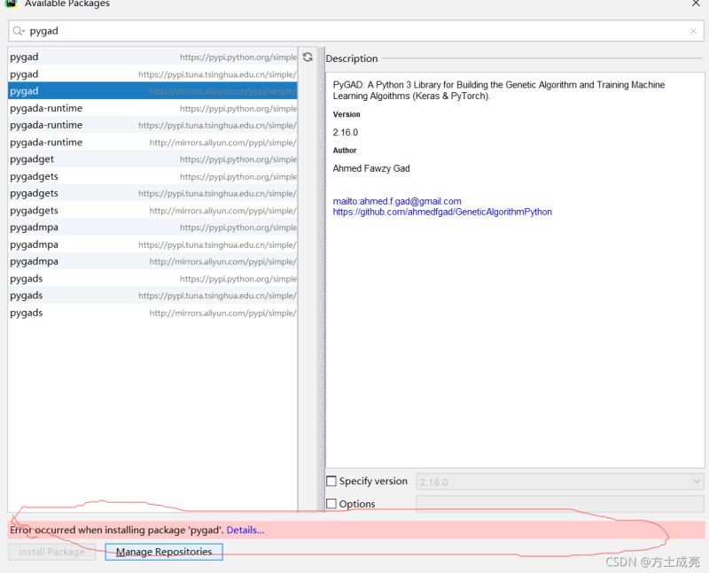  pycharm Failed To Install Package 